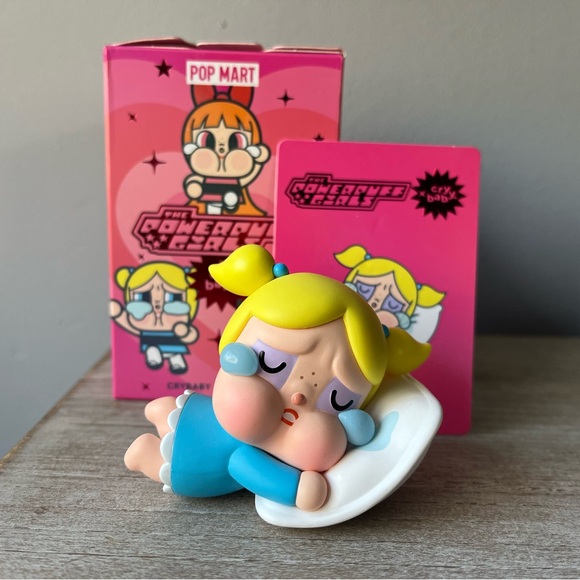 POP MART | Toys | Popmart Crybaby X Powerpuff Girls Bedtime Bubbles ...